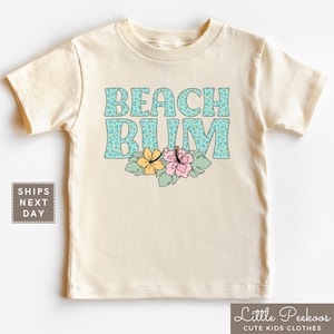 Retro Summer Girls Baby Onesie® - Beach Bum Kids Shirt - Cute Summer ...