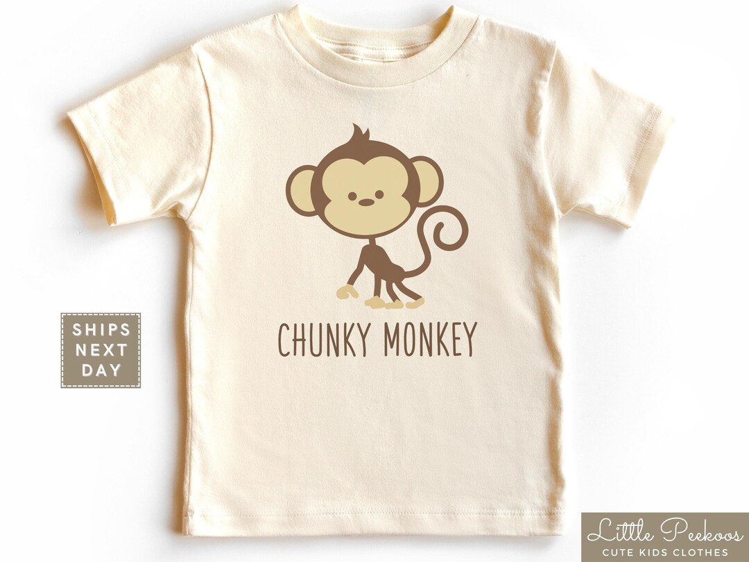 Chunky Monkey Toddler Shirt, Funny Monkey Natural Baby Onesie®, Cute ...