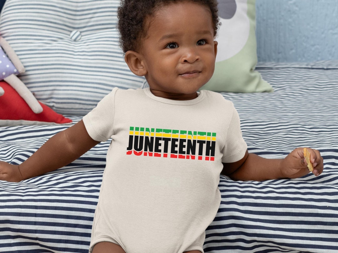 Juneteenth Natural Baby Onesie®, Black Independence Toddler Shirt, Kids ...