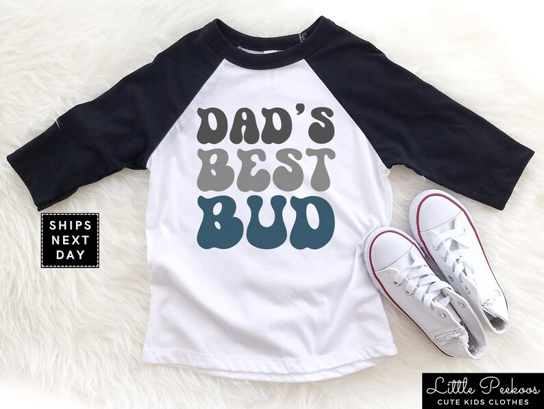 Dad's Best Bud Baby Onesie® Retro Father's Day Kids - Etsy