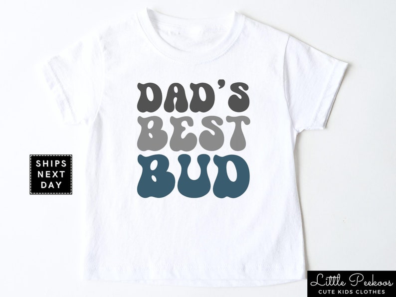 Dad's Best Bud Baby Onesie® Retro Father's Day Kids - Etsy