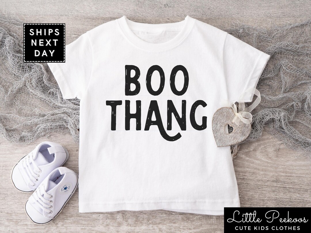 Boo Thang Kids Shirt, Natural Halloween Onesie®, Pumpkin Season Toddler ...