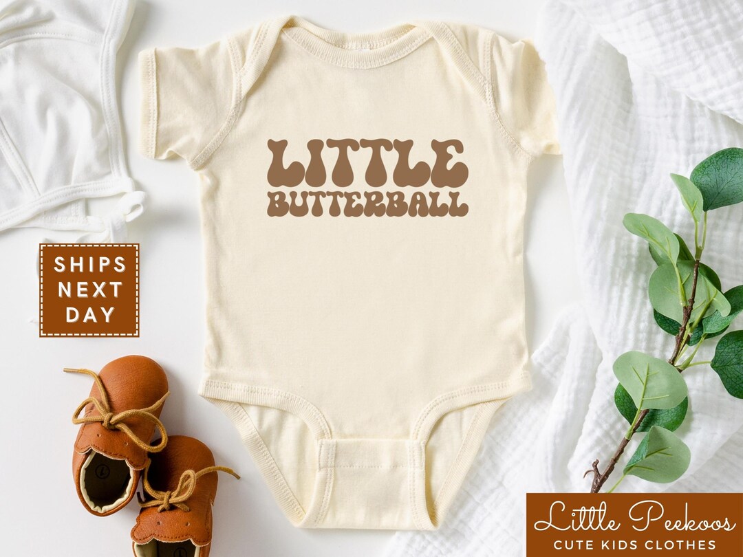 Little Butterball Retro Natural Onesie®, Retro Thanksgiving Turkey ...