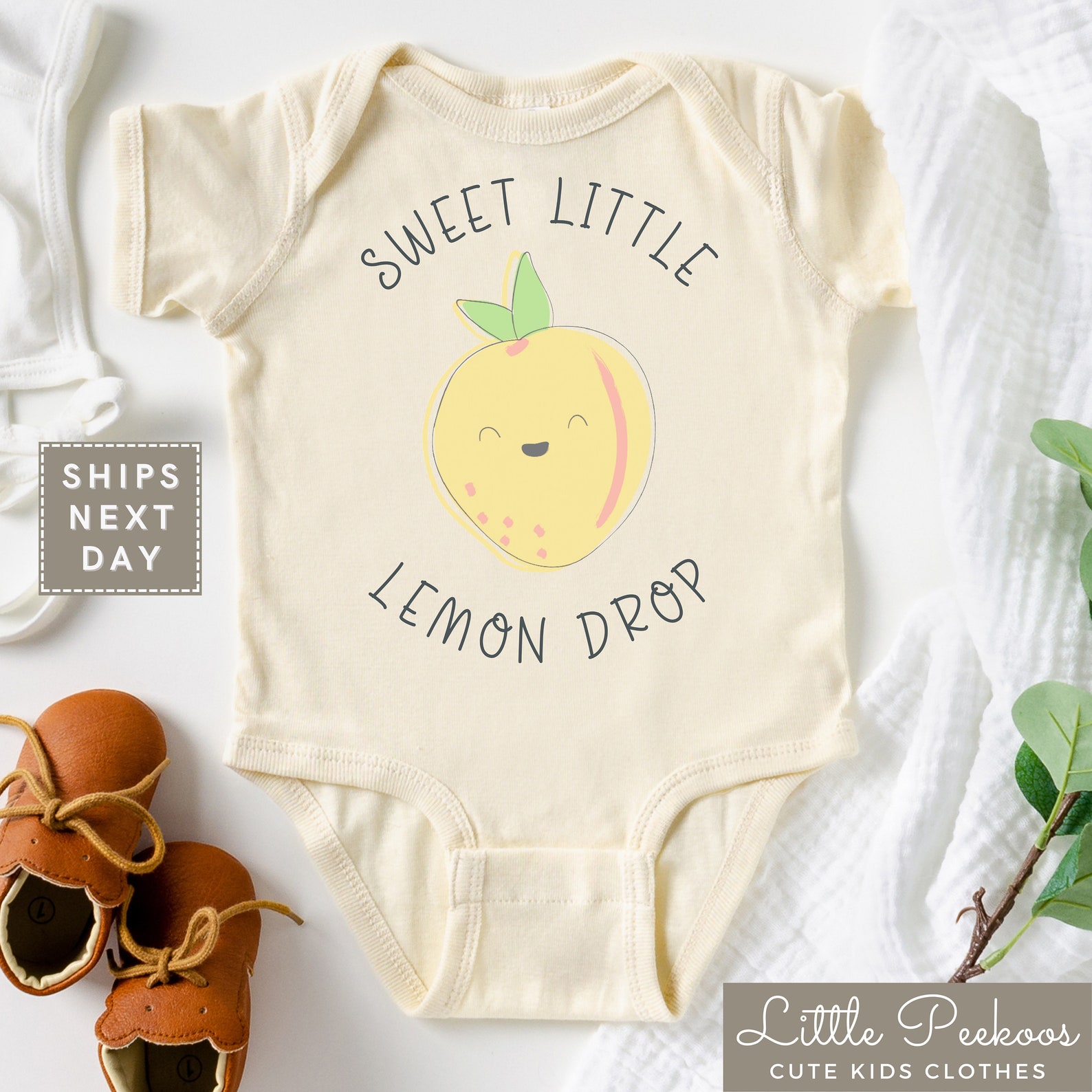 Sweet Little Lemon Drop Baby Onesie® - Cute Summer Lemon Toddler Shirt ...