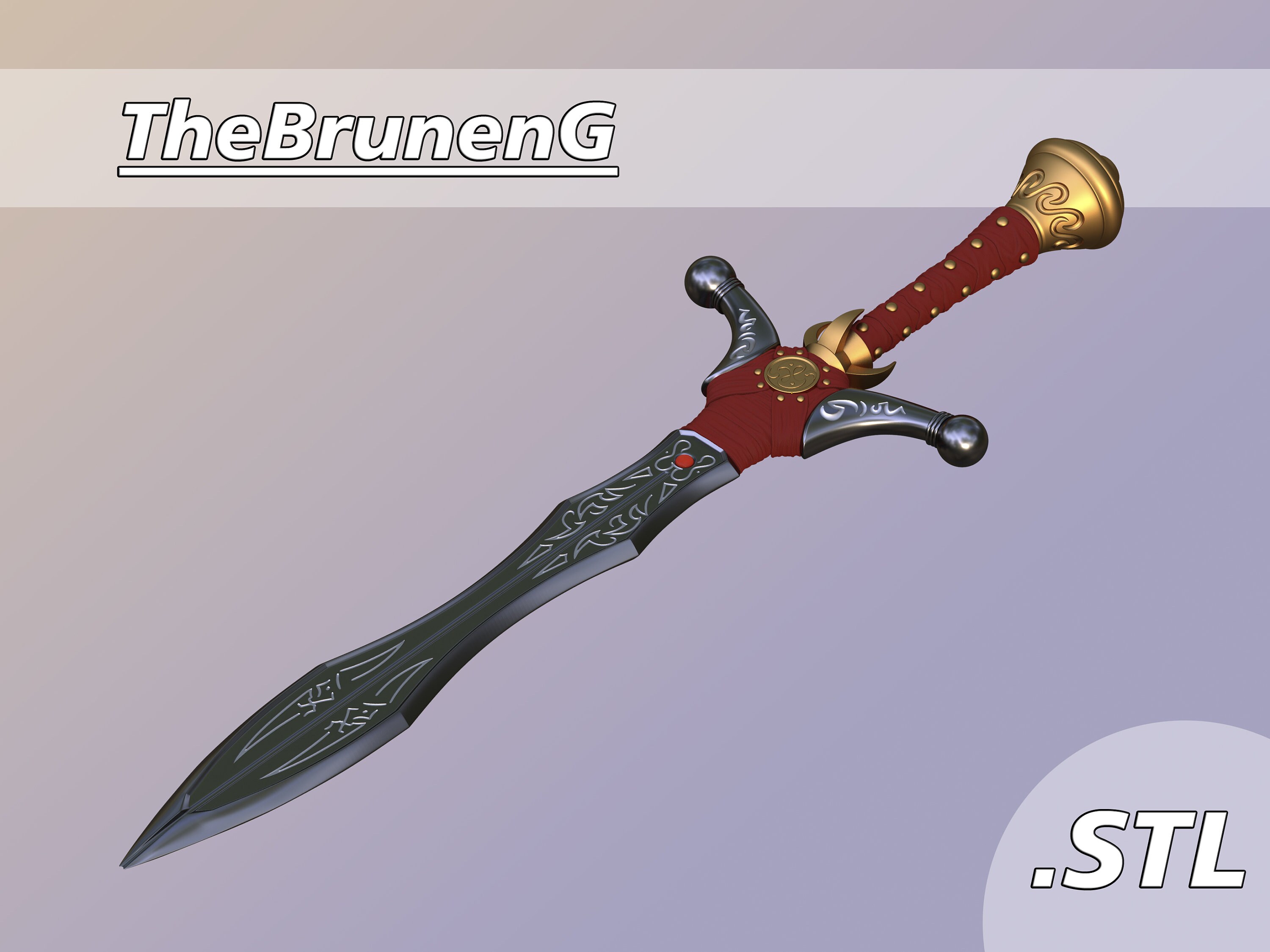 Sword of Aeons Fable Cosplay Prop 3D Print File - Etsy