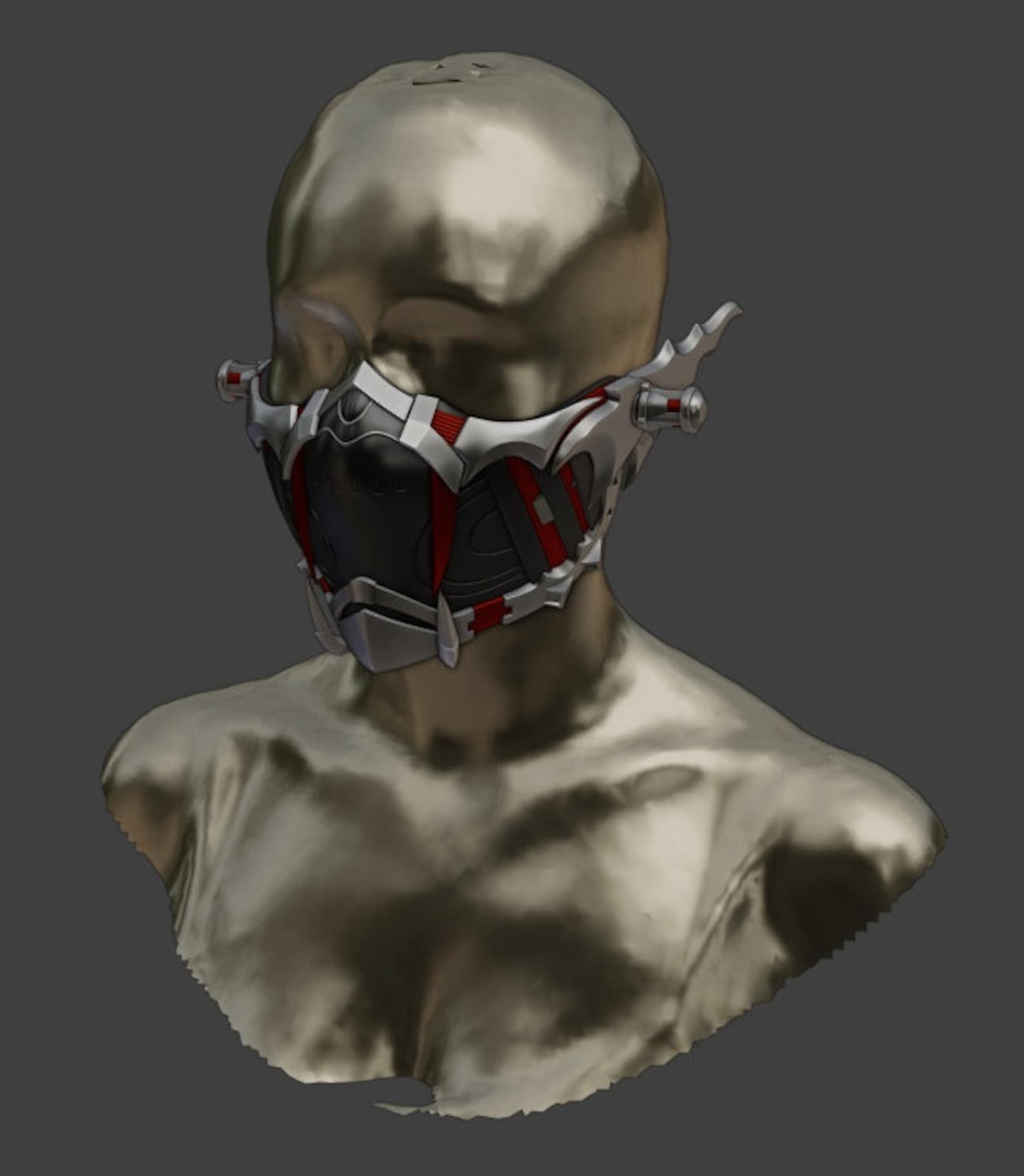 Code Vein Cosplay Mask 3d Print File Etsy 