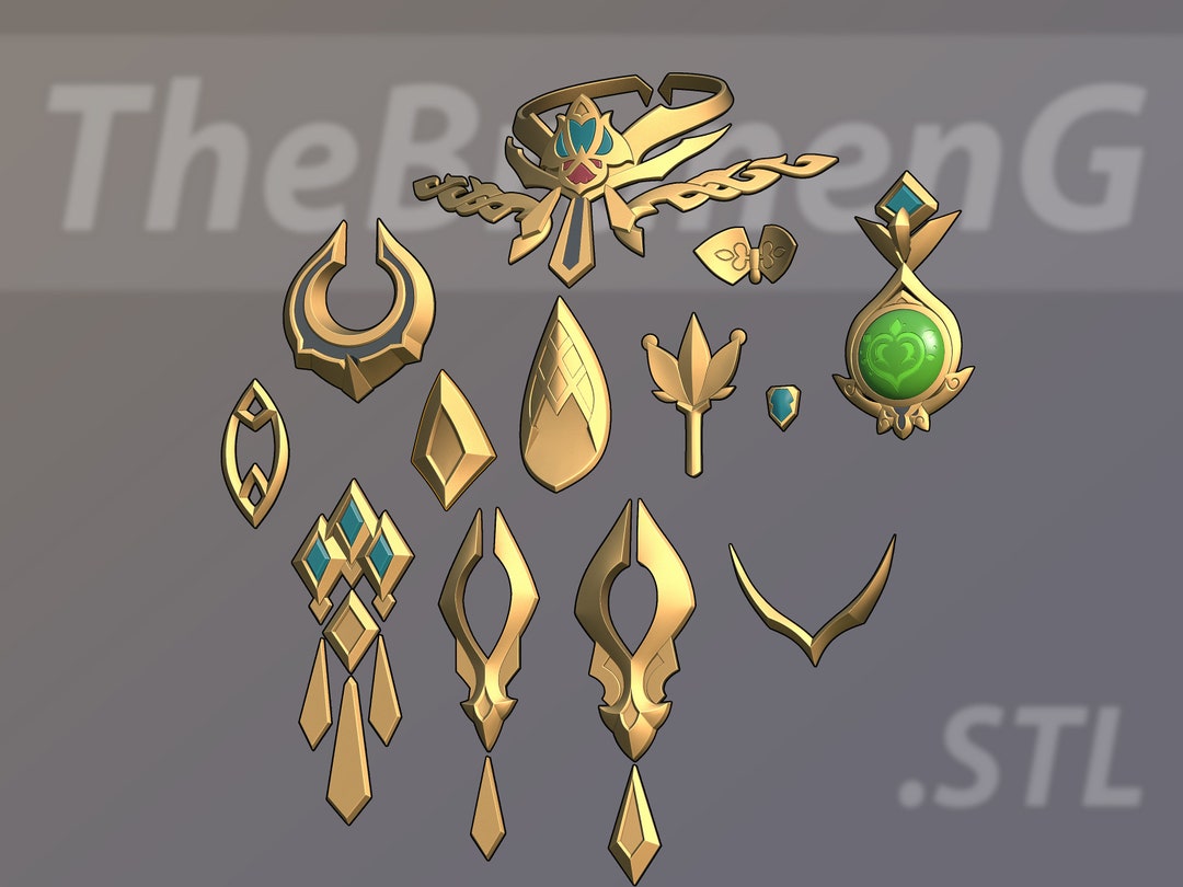 Genshin Impact Kaveh Cosplay Accessories Set 3d Print Files - Etsy UK