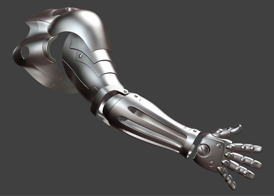 Edward Elric Automail Arm Fullmetal Alchemist Cosplay 3d Etsy