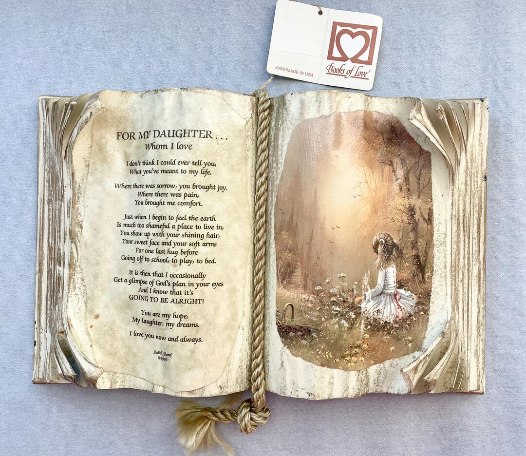 1993 Judith Bond Books of Love Handmade Decoupage Decor Book for My ...