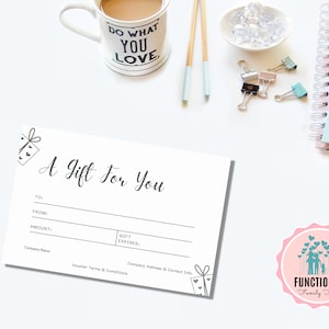 Custom Gift Certificate | Editable Gift Voucher Template | Create Your ...