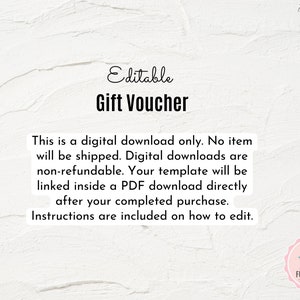 Custom Gift Certificate | Editable Gift Voucher Template | Create Your ...