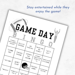 Football Boyfriend BINGO Game | Printable Funny Husband Football BINGO ...