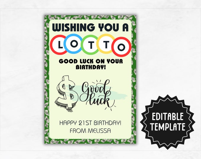 20 Get Lucky Tonight Lottery Ticket Favor Bag Personalized Wedding ...