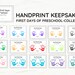 First Day of School Handprint Keepsake Back to School Art First Day of ...