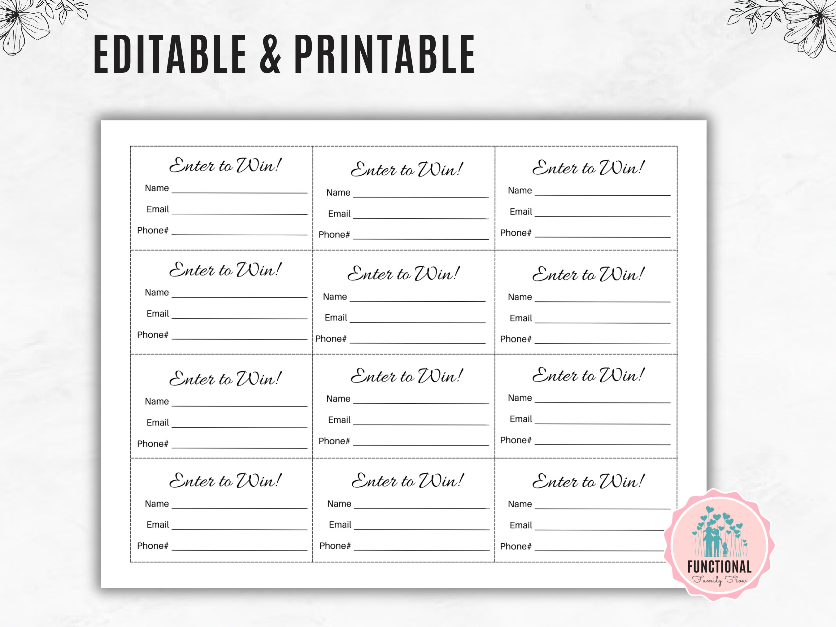 Printable Raffle Tickets Editable Raffle Tickets Template - Etsy Australia