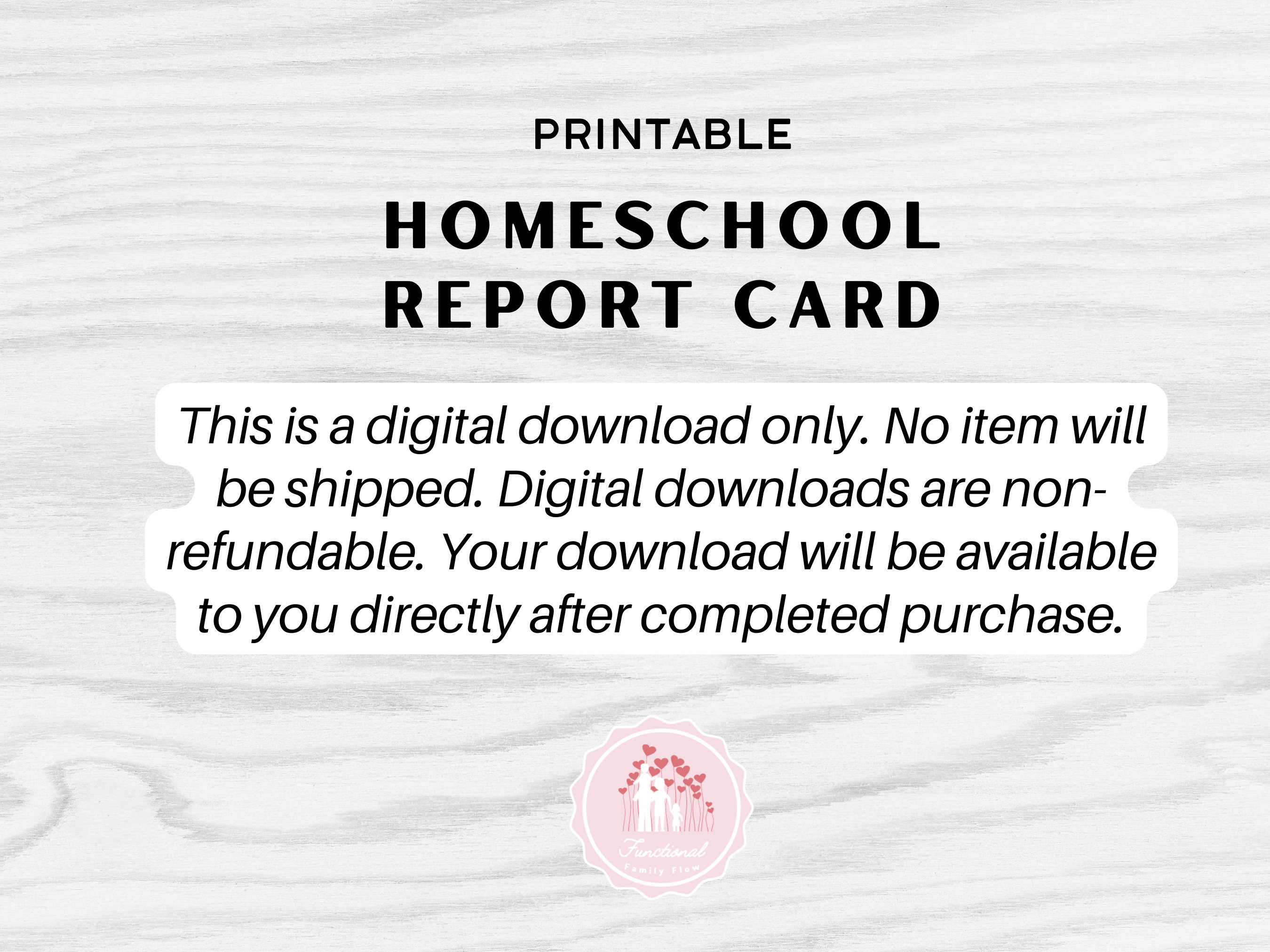 Homeschool Report Card | Printable Progress Report | Simple Home School ...