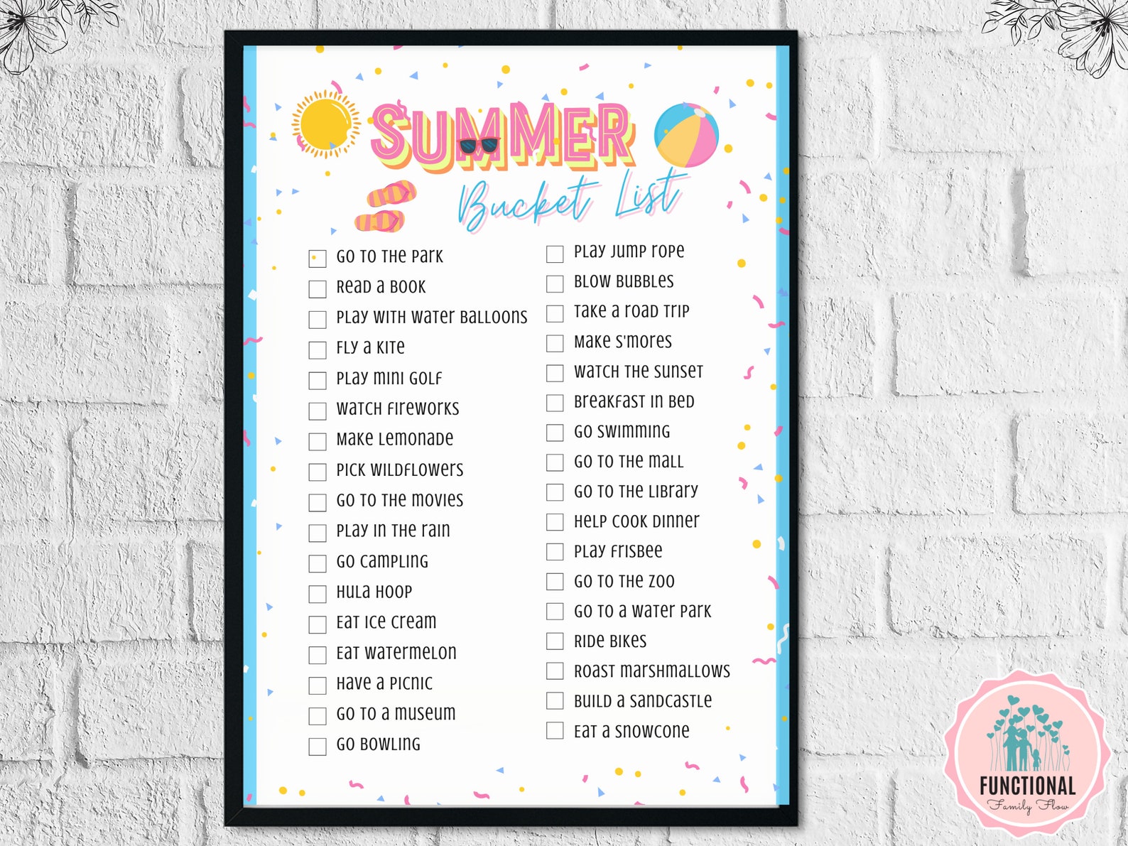 Custom Summer Bucket List Create Your Own Summer Bucket List - Etsy