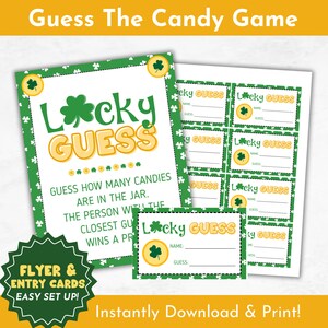 St. Patrick's Day Candy Guessing Game Printable | Lucky Guess St ...
