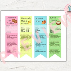 Recipe Template | Editable Recipe Bookmark | Create Your Own Recipe ...