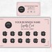 Reward Punch Card | Editable Loyalty Card | Punch Card for Business ...