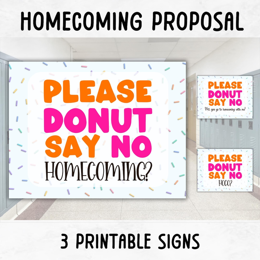 Homecoming Proposal Idea | Printable Homecoming Proposal | Homecoming ...