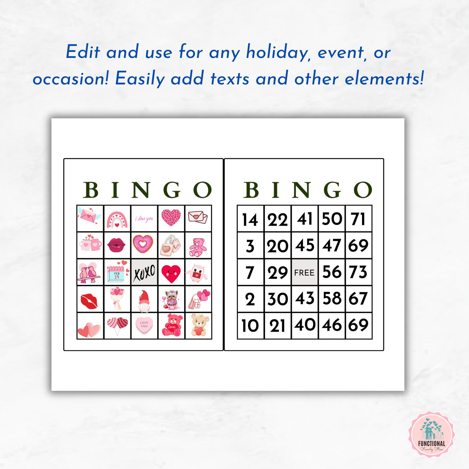 Blank Bingo Cards Templates | Editable Bingo Cards | Create Your Own ...