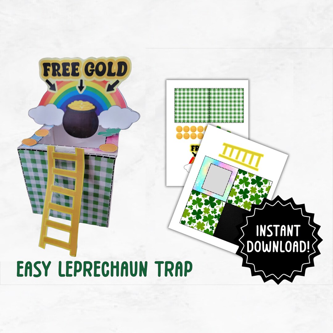 Leprechaun Trap Kit | Printable St. Patrick's Day Activity for Kids ...