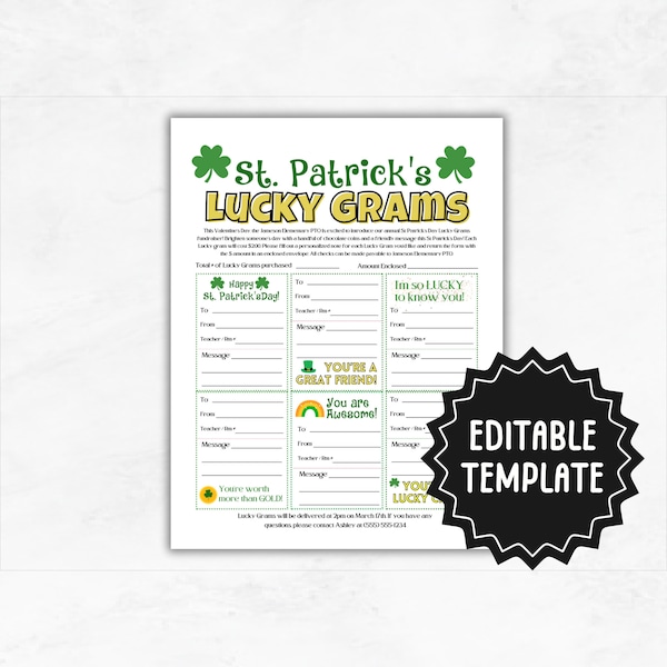 St Patricks Day Candy Grams - Etsy