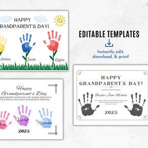 Grandparents Day Handprint Craft Gift for Grandparent's Day ...