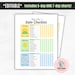Daily Checklist for Kids Template | Editable Kids Responsibility Chart ...