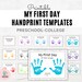 First Day of School Handprint Keepsake Back to School Art First Day of ...
