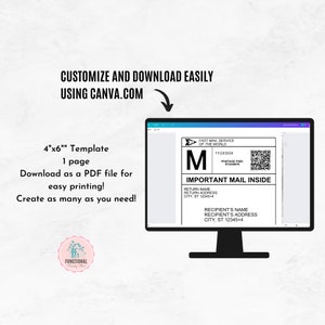 Fake Shipping Label Template | Editable Personalized Mail Label | Fake ...