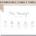 Custom Family Timeline Life Timeline Template Create Your Own Family ...
