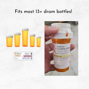 Prescription Label Template | Editable Horizontal RX Bottle Label ...