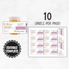 Prescription Label Template | Editable Horizontal RX Bottle Label ...