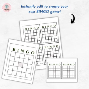 Blank Bingo Cards Templates | Editable Bingo Cards | Create Your Own ...