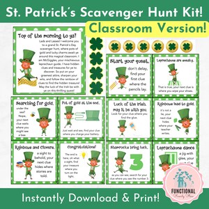 Leprechaun Treasure Hunt | Printable St. Patrick's Day Classroom ...