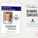 Custom ID Badge Editable ID Card Template Teacher Badge ID Name Badge ...