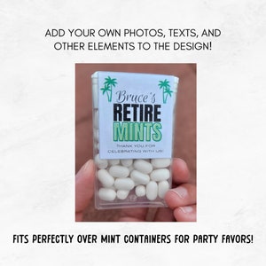 Mint Label Template | Editable Tic Tac Container Label | Blank Mint ...