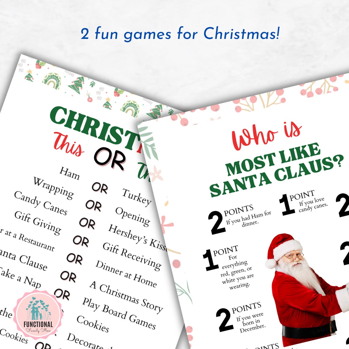Christmas Games Bundle | Printable Christmas Party Games | Christmas ...