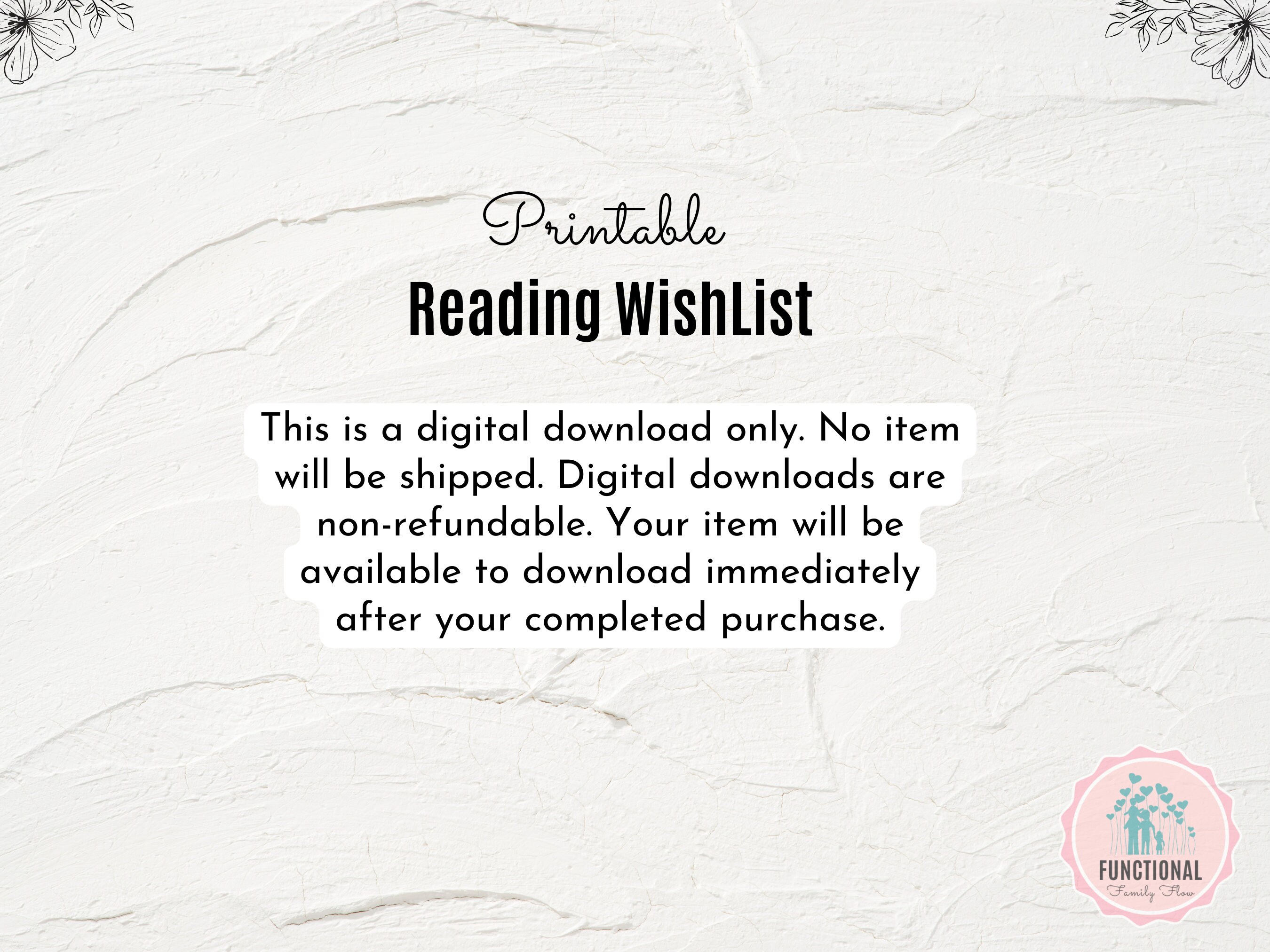 Book Wish List Printable Reading Planner Reading Journal - Etsy
