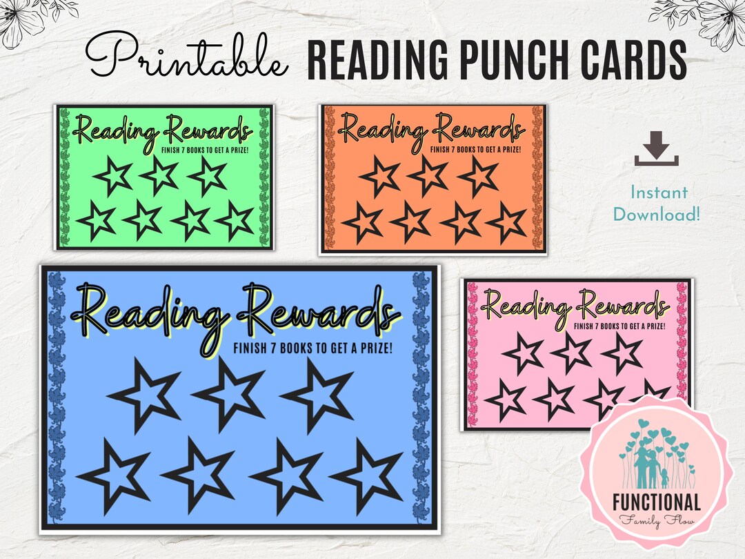 Reading Sticker Chart Printable Student Reading Rewards - Etsy Norway