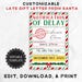 Notification of Delay Christmas Gift Letter | Editable Late Christmas ...