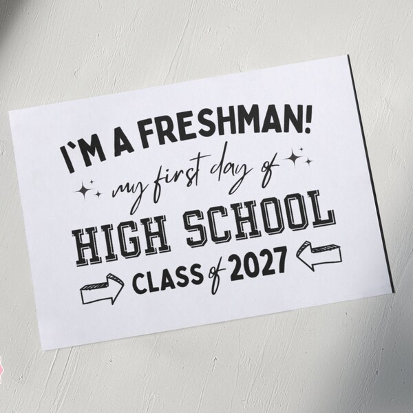 First Year Poster - Etsy