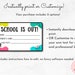 Editable Summer Contact Card | End of School Cards for Kids | School is ...