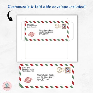 Letter From Santa | Santa Stationary Template | Editable Santa ...