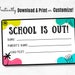 Editable Summer Contact Card | End of School Cards for Kids | School is ...