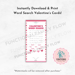 Pencil Valentines Word Search | Printable Valentines Cards | Valentine ...