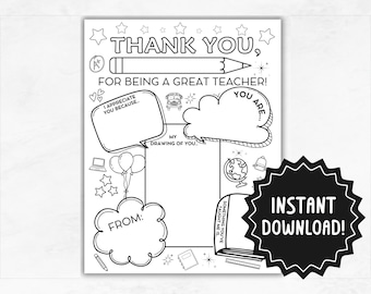 Teacher Appreciation Printable Teacher Thank You Gift - Etsy
