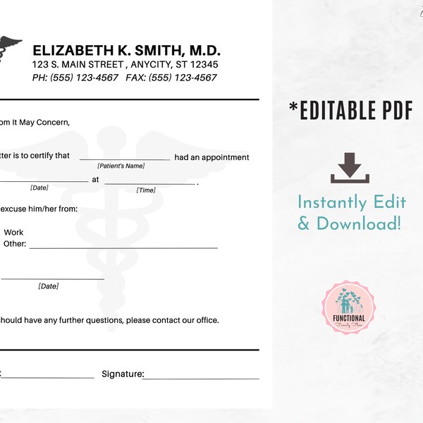 Fake Doctor Note - Etsy